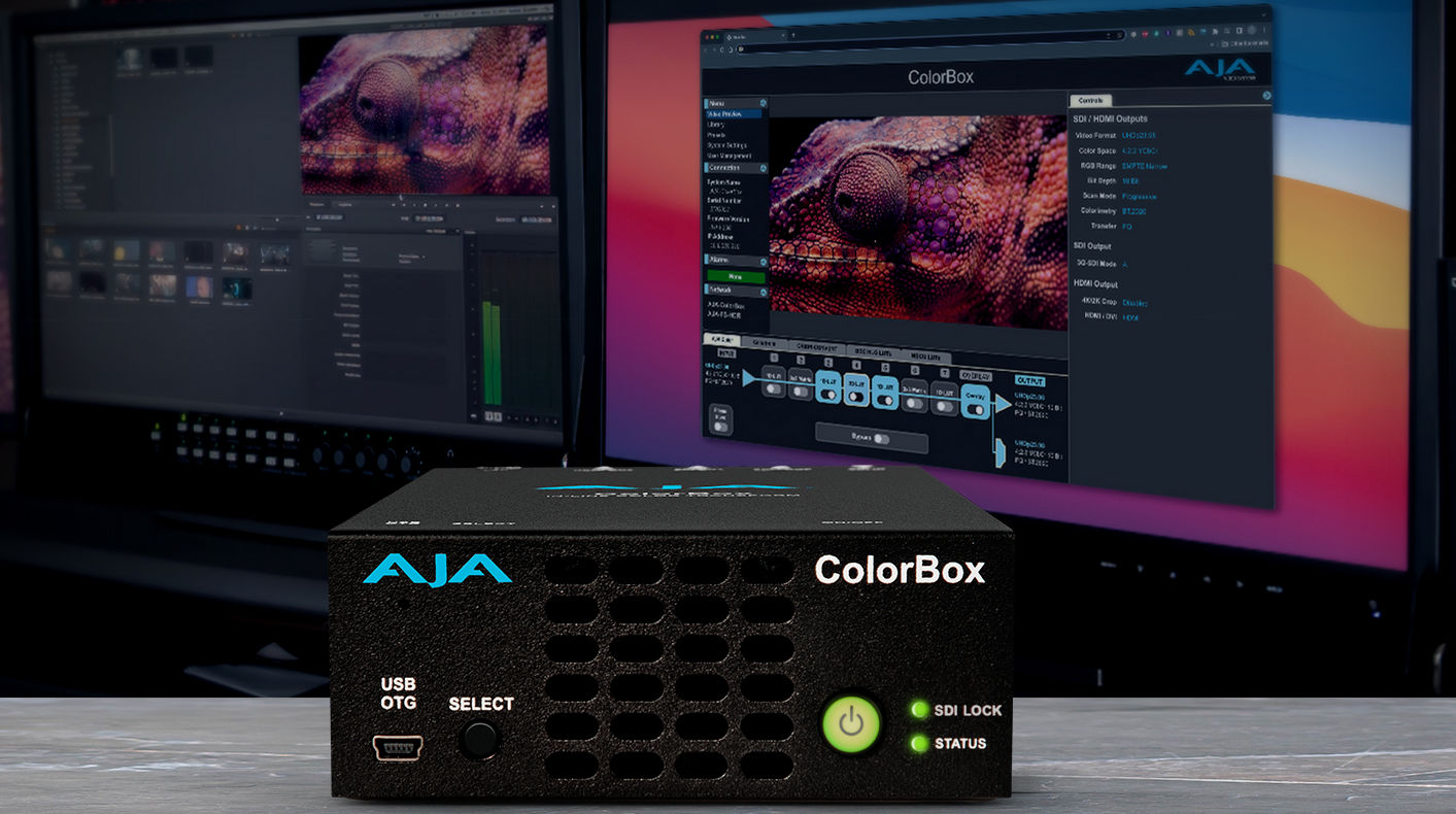 Neue AJA ColorBox bietet Farbraumkonvertierungen und LUT Verarbeitung