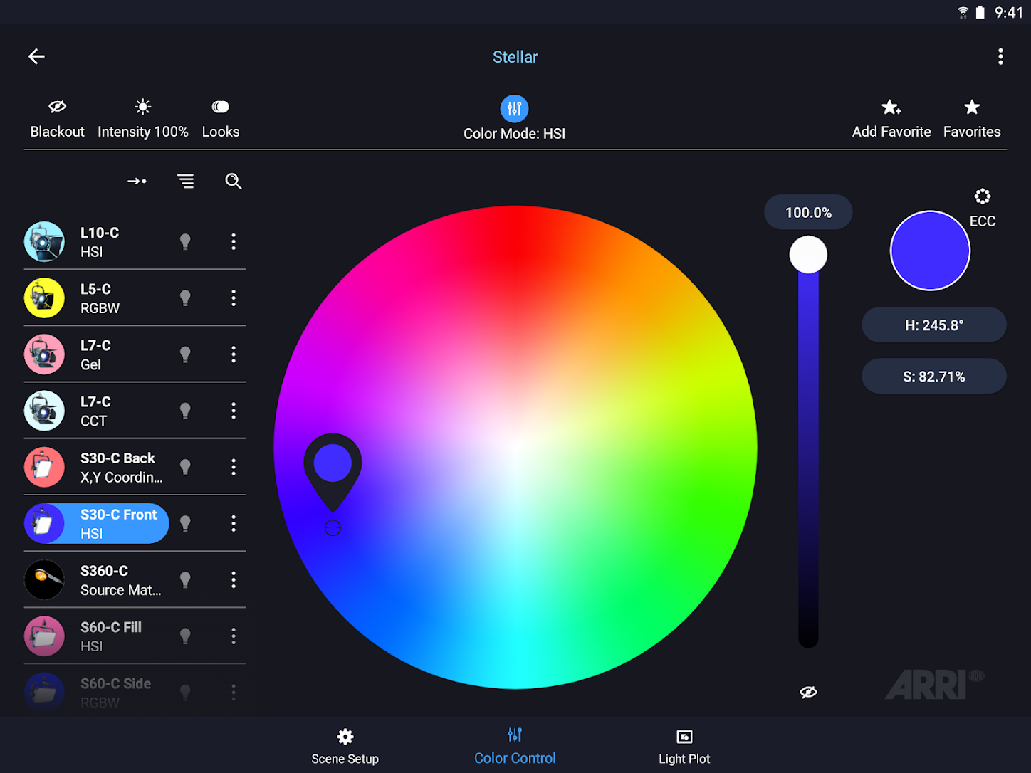 Slashcam News : ARRI's Stellar App 1.7 for lighting control brings ...