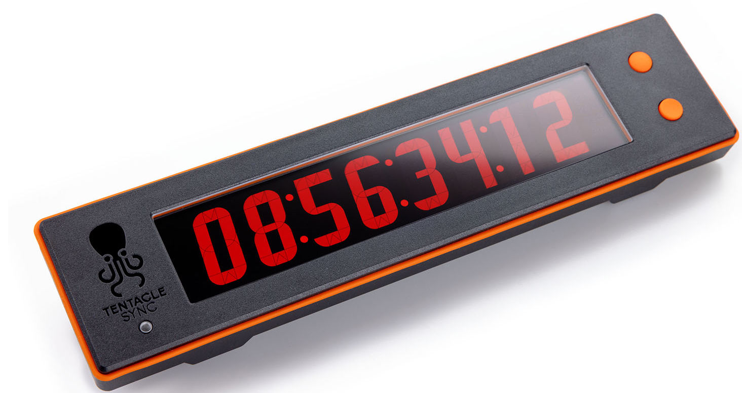 Syncen am Set: Tentacle Sync Timebar: Timecode-Generator mit integriertem Display